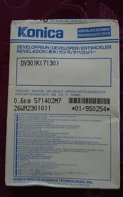 GENUINE KONICA MINOLTA DV301K (7130 /7022) BLACK DEVELOPER 950254 NEW ...