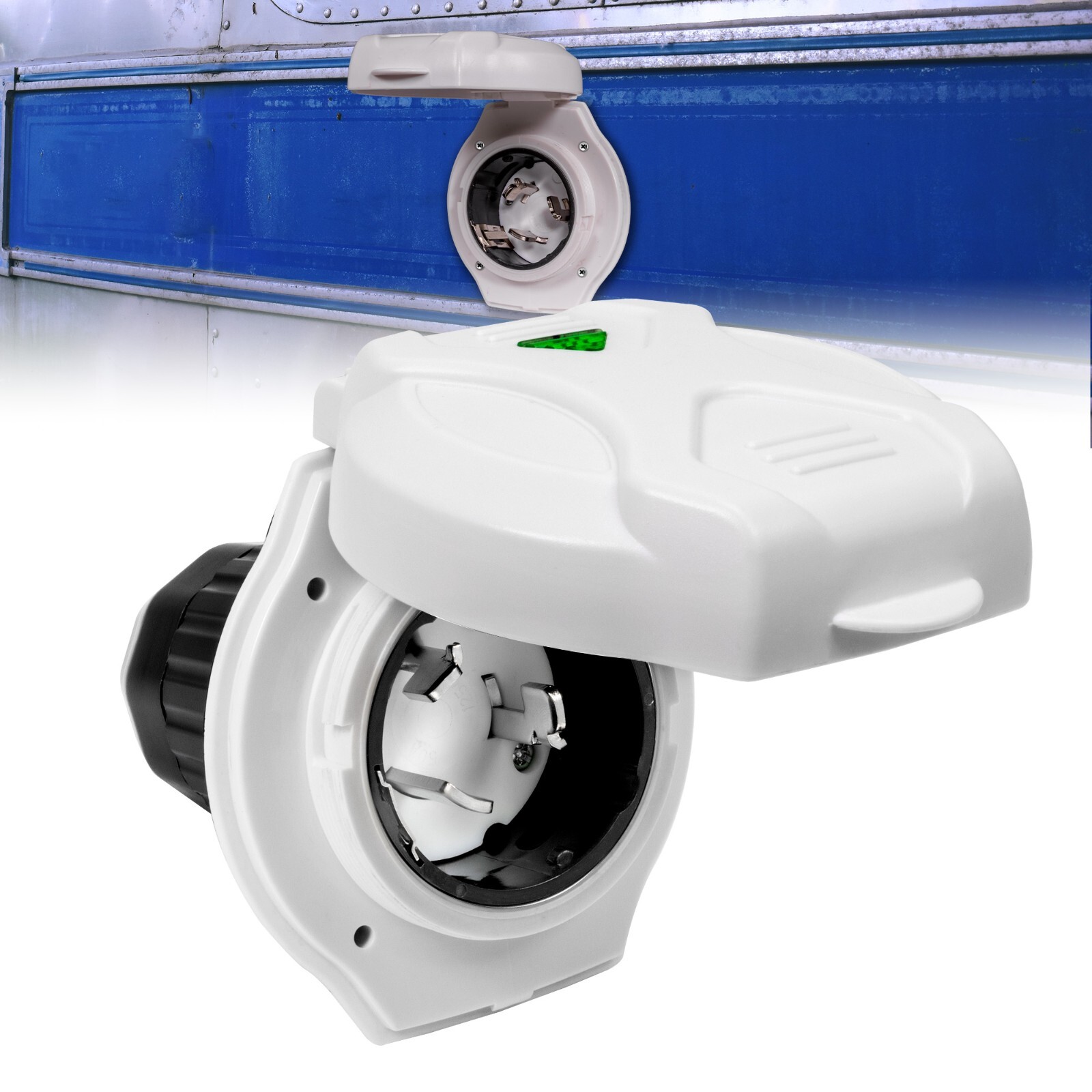 NEMA SS2-50P 50A Power Inlet Shore Power Supply Receptacle for RV ...