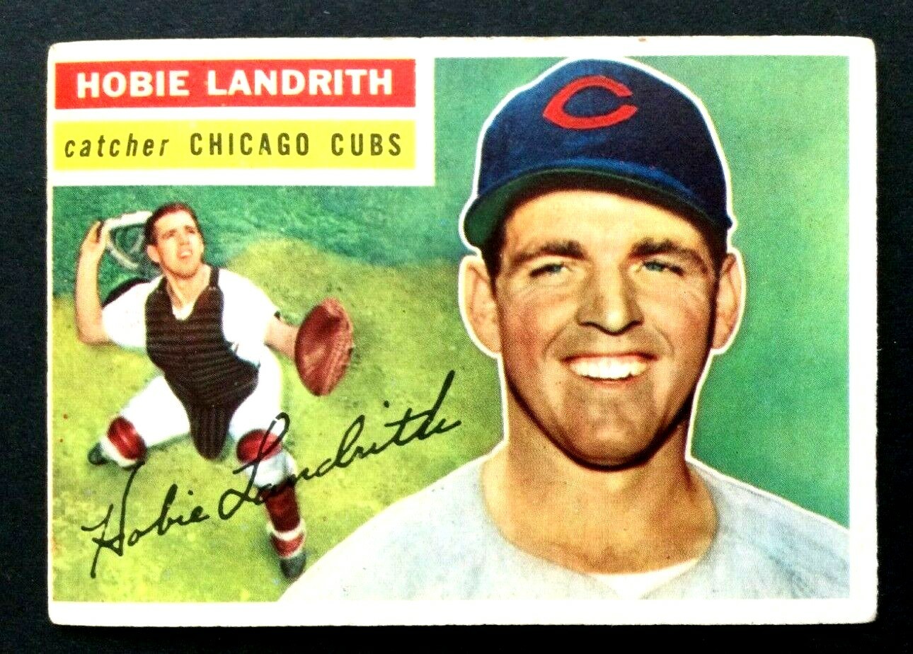 1956 Topps # 314 Hobie Landrith Chicago Cubs Baseball Card | eBay