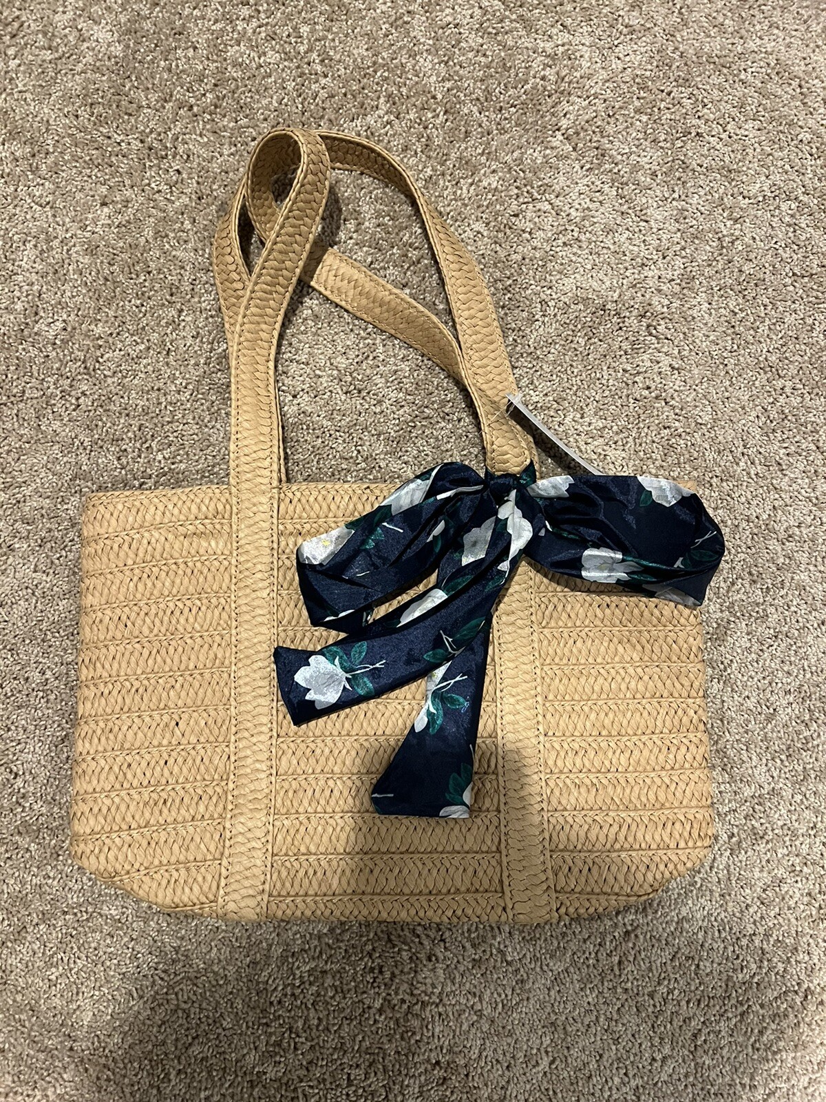 Draper James Everyday Straw Shoulder Bag - Natural for sale online | eBay