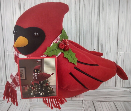 Cardinal Red Bird Christmas Tree Topper Figurine Ornament Nature ...