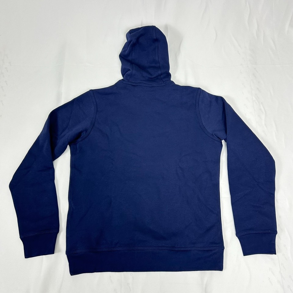 NEW Nike Sportswear Club Fleece Solo Swoosh Hoodie M Navy 611457-410 ...