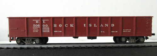 Mantua HO Scale Rock Island RI 80600 40' Open Gondola Freight Train Car ...
