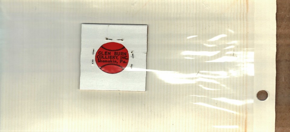 NICE SHAMOKIN, PA. GLEN BURN- GLEN BURN COLLIERY COAL MINE SCATTER TAG ...