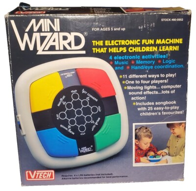 VTG 1987 V Tech Mini Wizard Electronic Children's Learning Fun Machine ...