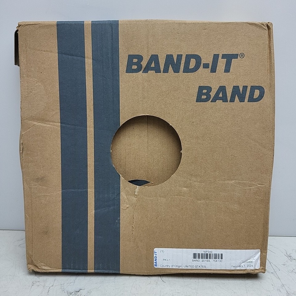 Band-It 3/4" x 100' 201 Stainless Steel Strapping Band Heavy Duty ...