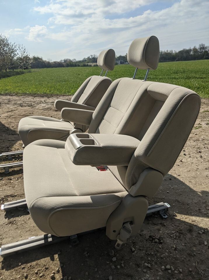 Sliding Swivel Double & Captain Seats ISOFIX VW T4 T5 Vivarro Transit ...