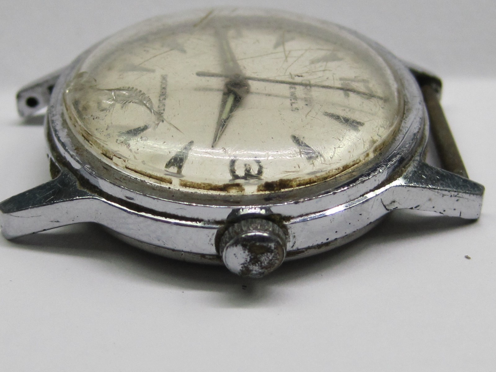 Vintage Gents Orvin 2nd Hand Base Metal Stainless Steel Wrist Watch 17 ...