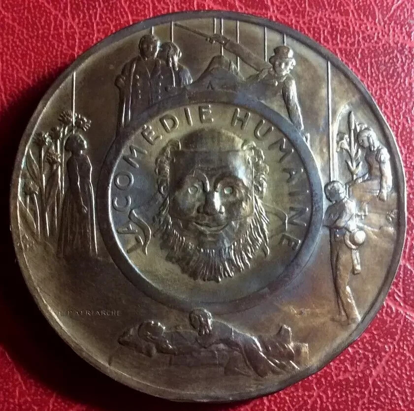 Art Nouveau Honoré de Balzac Human Comedy Medal by Louis Patriarch ...