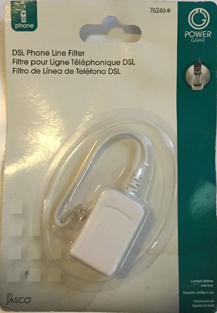 DSL Phone Line Filter 76246 In White By Jasco —365 789286808059| eBay
