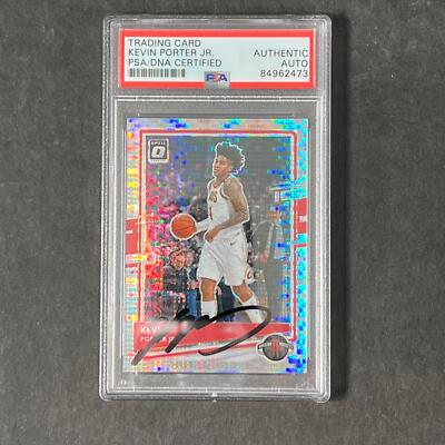 2020-21 Panini Donruss Optic #115 Kevin Porter Jr. Signed Card PSA ...