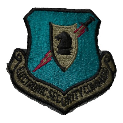 US Air Force USAF Electronic Security Command Embroidered Sew On Patch - 141-W | eBay