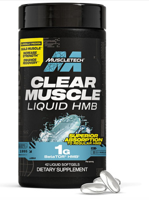 HMB Supplements 1000Mg, Clear Muscle (42 Liquid Softgels) - Highest ...
