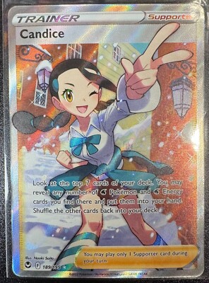 Pokemon Card - Silver Tempest EN - Candice Full Art - Ultra Rare (189/ ...