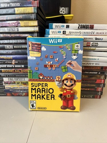 Super Mario Maker Bundle Nintendo Wii U Game Complete With Box & Art ...