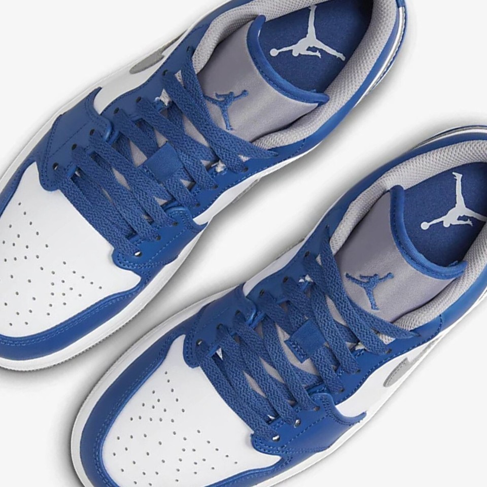 Nike Air Jordan 1 Low "True Blue" 553558-412 Mens Sneakers Shoe Size ...