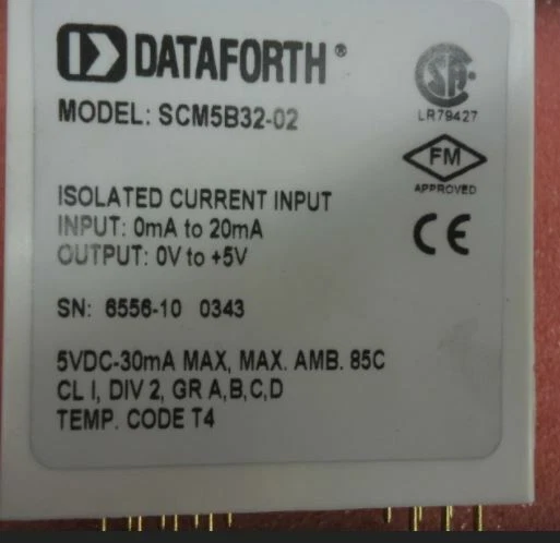 Dataforth SCM5B32-01 Isolated Current Input Module, 60% OFF