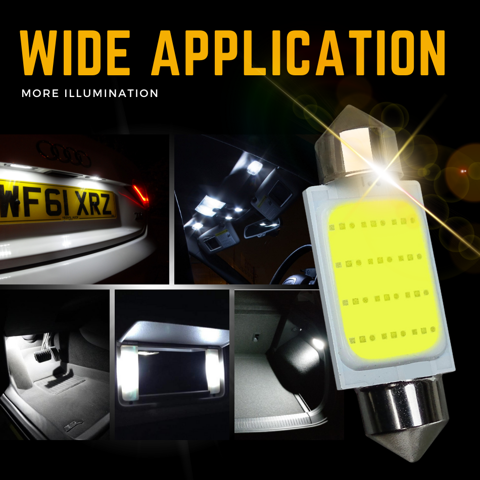 Seat Leon Number Plate Mk1 Mk2 Cupra Fr Led White 1999-2012 Light Bulbs ...