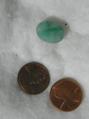 Emerald 13.10 carats 11.9x16.5x8.6 mm oval translucent heavy natural ...