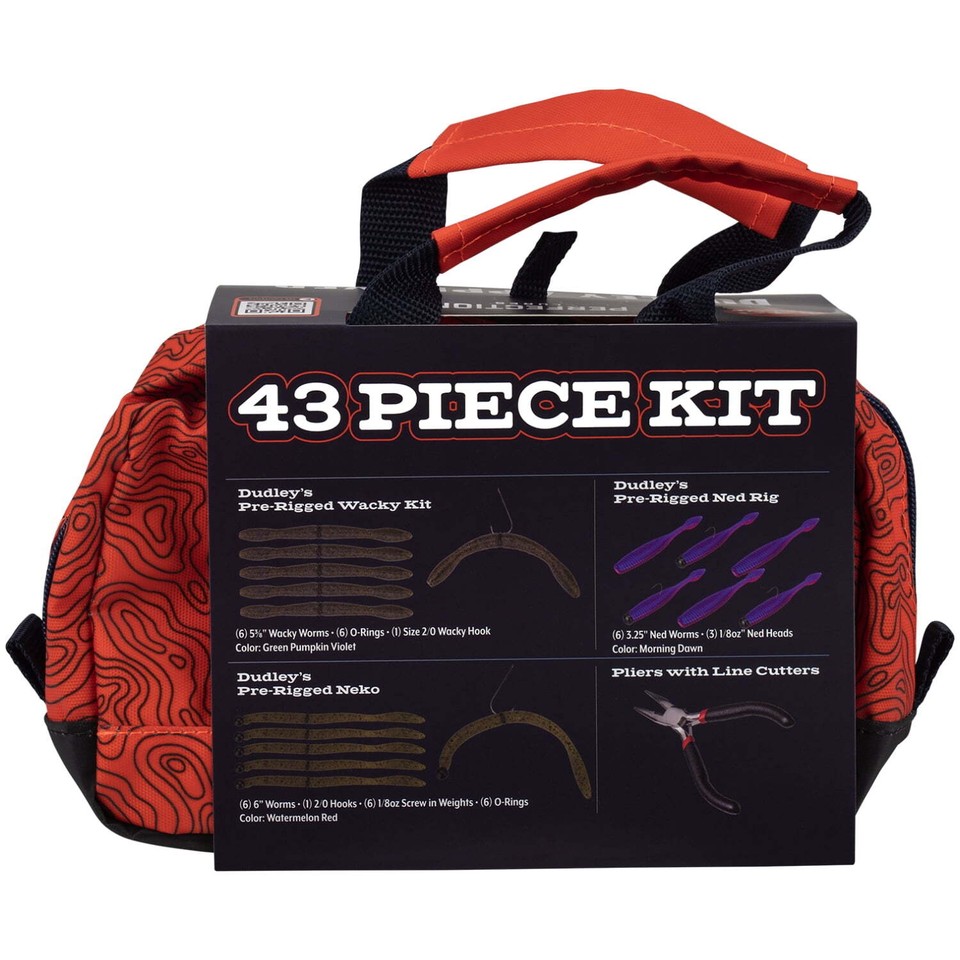 Perfection Lures Dudley's Pre-Rigged Soft Plastics Bass Fishing Kit New ...