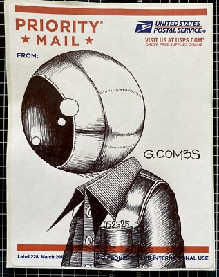 contemporary eye art ink drawing usps label 228 graffiti street art ...