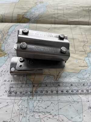 Vertical Stanchion Rail Mount Anchor Holder Bracket fits danforth style ...