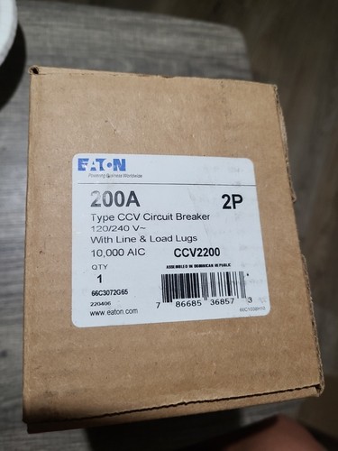 Eaton CCV2200X 2P 200A Main Breaker Load Side Lugs New | eBay