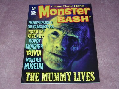 MONSTER BASH magazine # 7, The Mummy, Forry Ackerman, Harryhausen ...