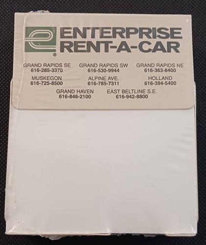 Vintage Enterprise Rent A Car Note Boxed Scratch Pad Grand Rapids ...
