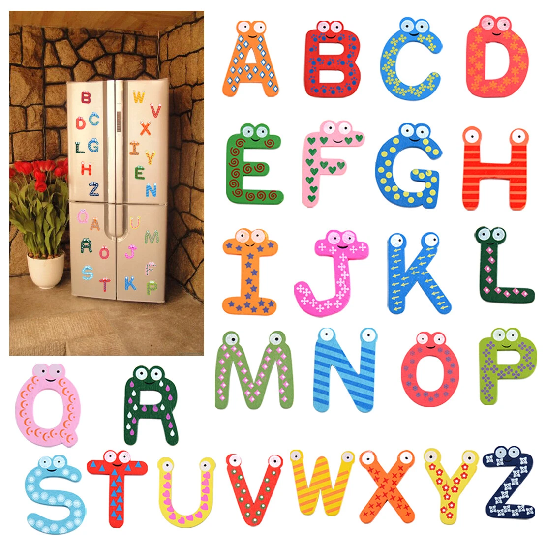 Set Of Creative Alphabet Number Magnets Perfect For Early, 53% OFF