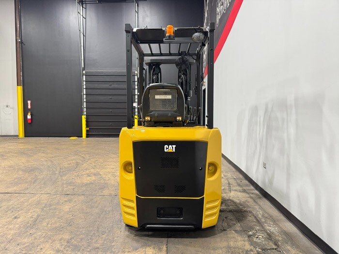 2016 CATERPILLAR EC25N 5,000LB 3 STAGE CUSHION ELECTRIC FORKLIFT STK ...