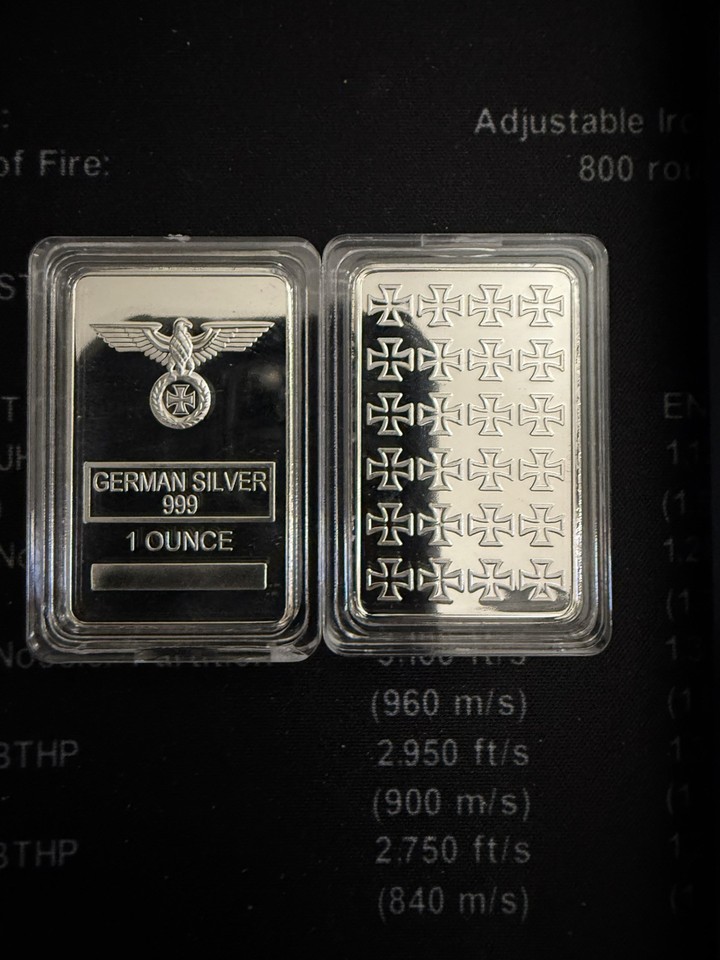 German Silver Bar 1 oz (In Capsule) | eBay
