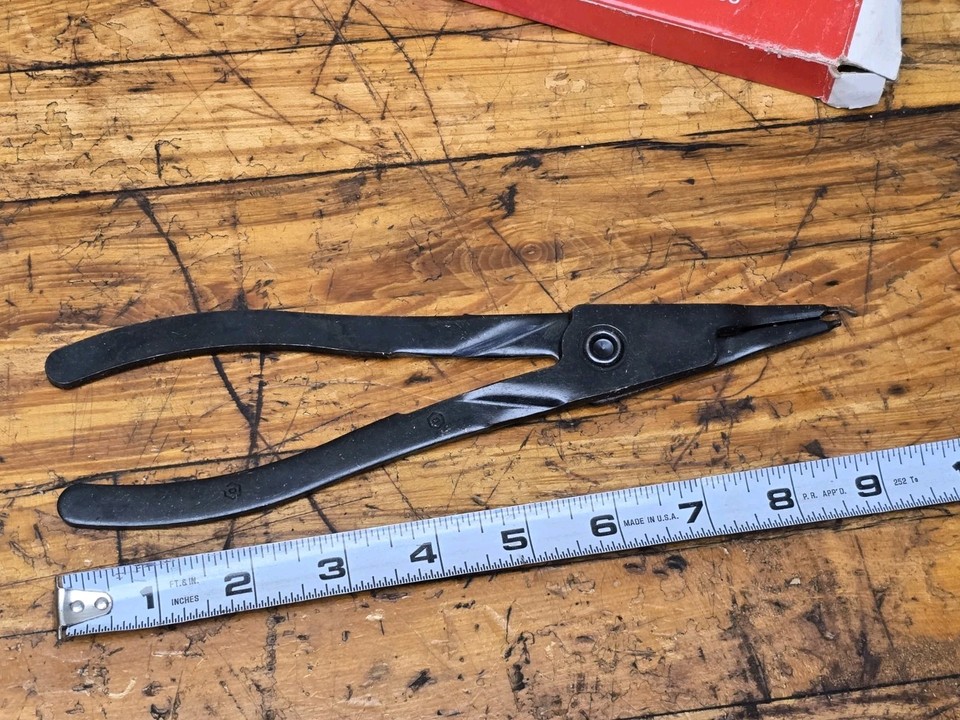 NOS vintage Milbar specality snap ring pliers large size 9" No 255 R ...