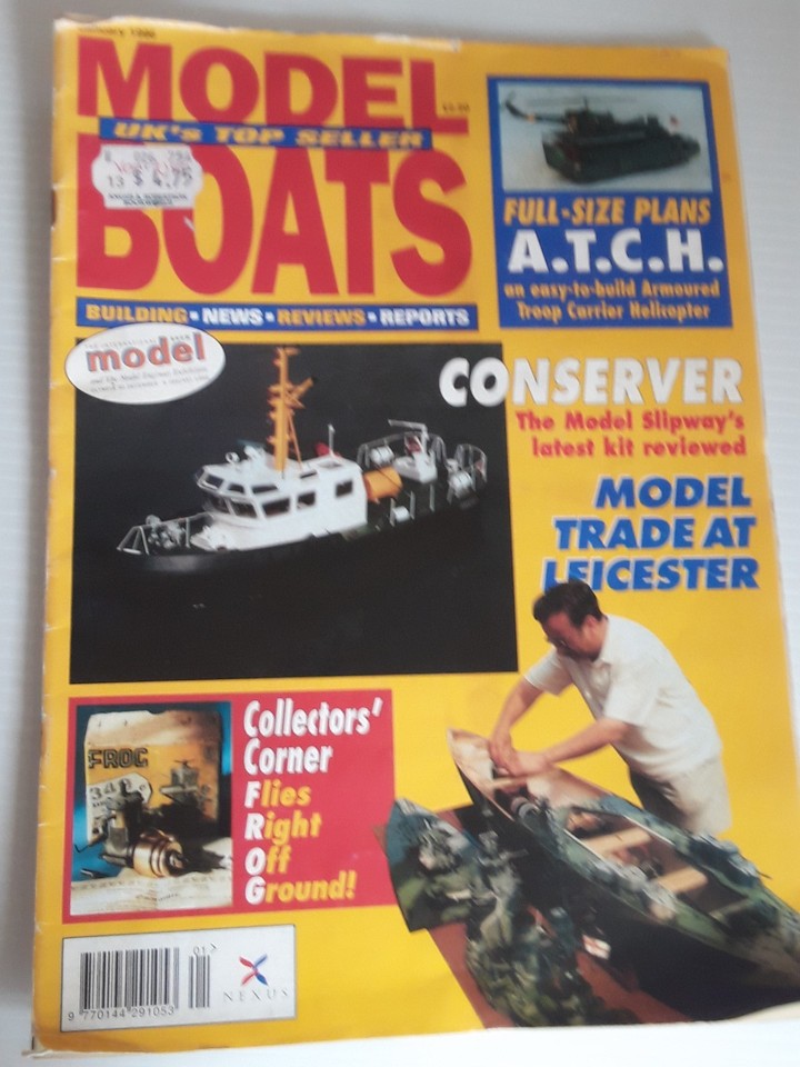 12 x Model Boats Magazines 1996 Monthly Building News Reviews Report ...