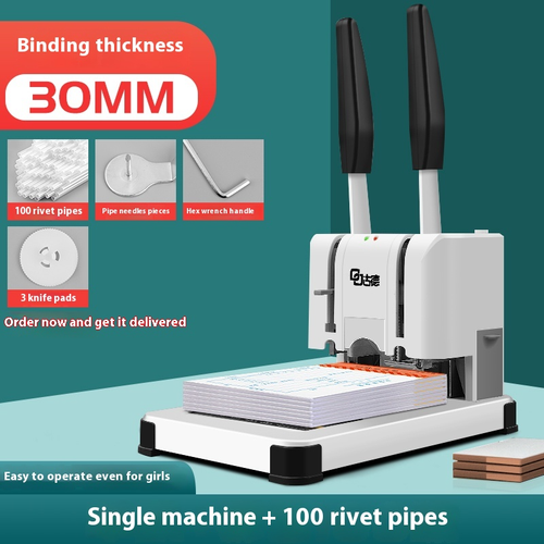 Office Hot Melt Binding Accounting Ledger Financial Electric Punching ...