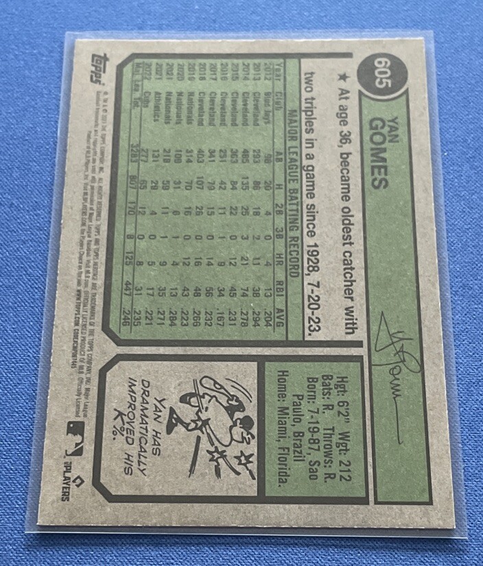 2023 Topps Heritage High Number #605 Yan Gomes Chicago Cubs | eBay