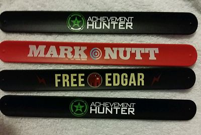 4 Achievement Hunters exclusive wrist Band Rooster Teeth Mark Nutt | eBay