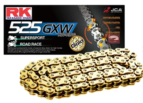 1999-2001 Ducati 996 SPS RK GXW 525 XW-Ring Chain 120 Link - Gold | eBay