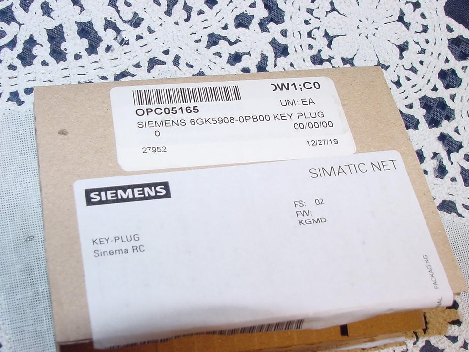 Siemens 6GK5908-0PB00 Key Plug, SINEMA RC, Removable Data Storage ...