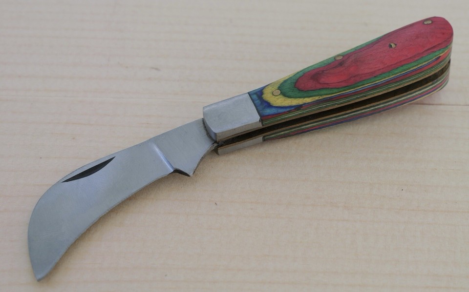 Mini Hawks Bill knife 3” Overall Vintage Style Manual Folding Knife ...