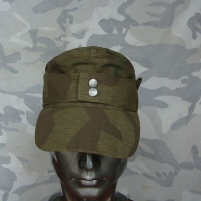 WW2 German M43 Field Cap Hat Marsh Camouflage Cotton Size XL(60-61CM ...