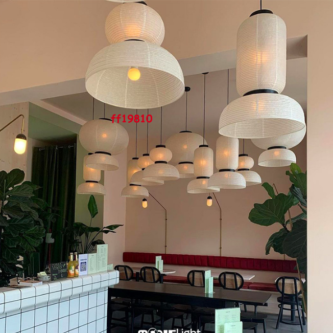 Retro Lantern Pendant lamp Paper Handcraft Light Shade Japanese-style A ...