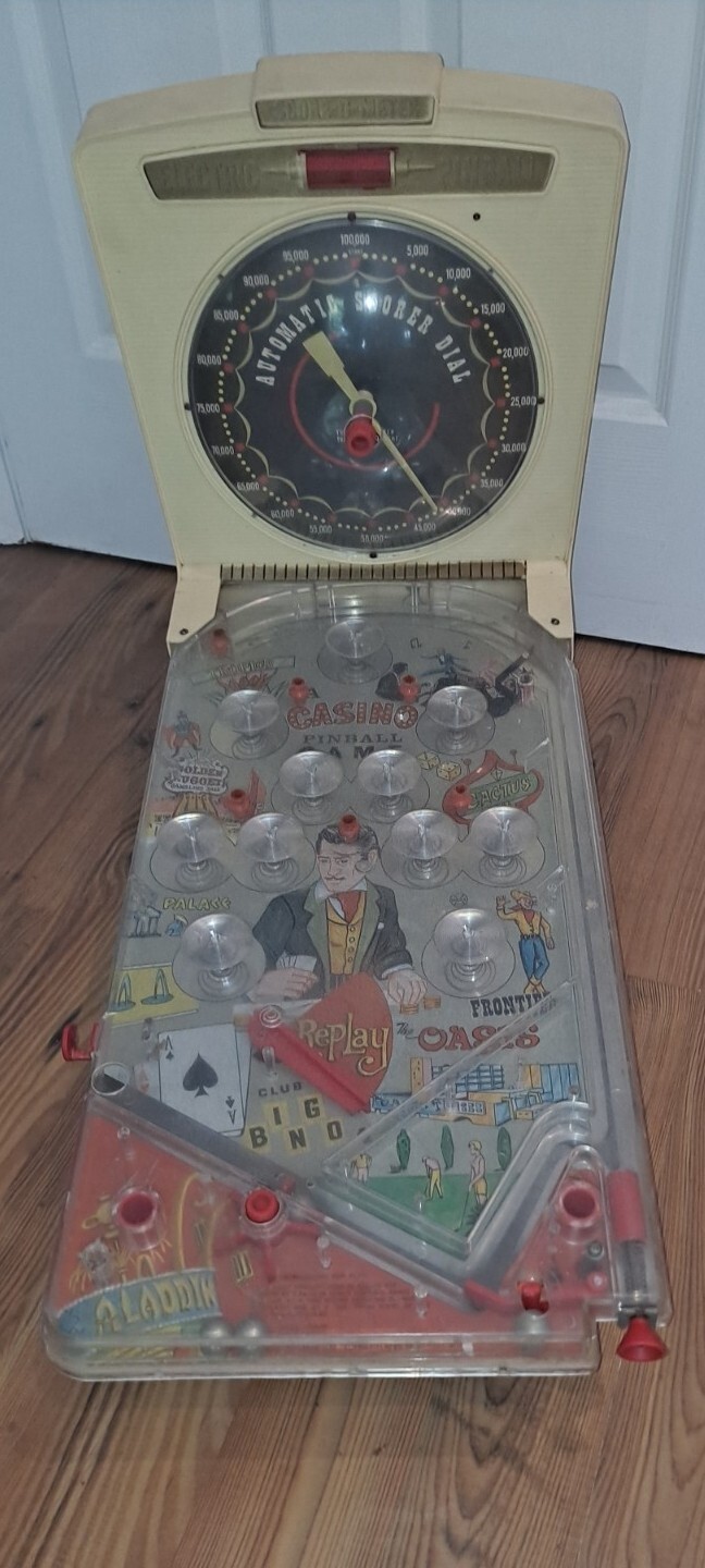 Rare Vintage Marx Score O Meter Casino Pinball Machine untested | eBay