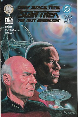Star Trek DS9 and TNG #1 Malibu Comics 1994 Limited Gold Foil Cover VF ...