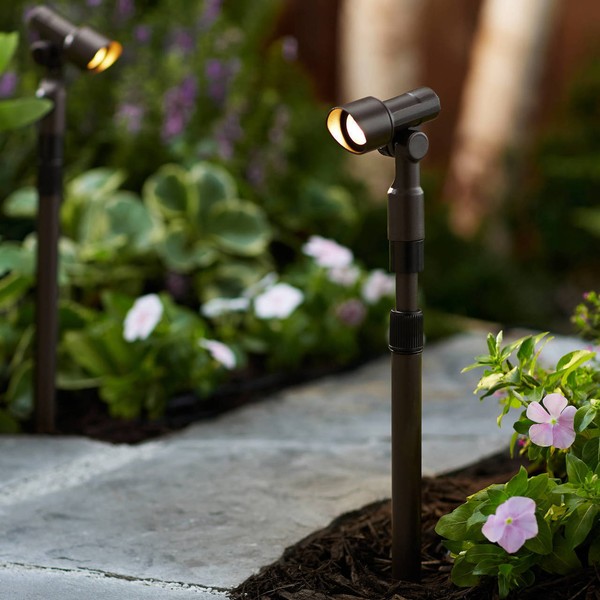Set of 2 Landscape Spotlight LED Telescoping Better Homes and Gardens ...