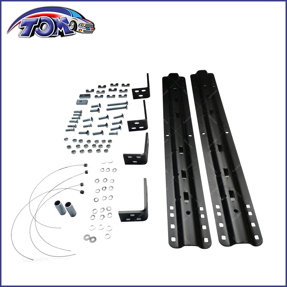20K 5th Fifth Wheel Mounting Rail Kit Trailer Hitch Mount Steel for ...