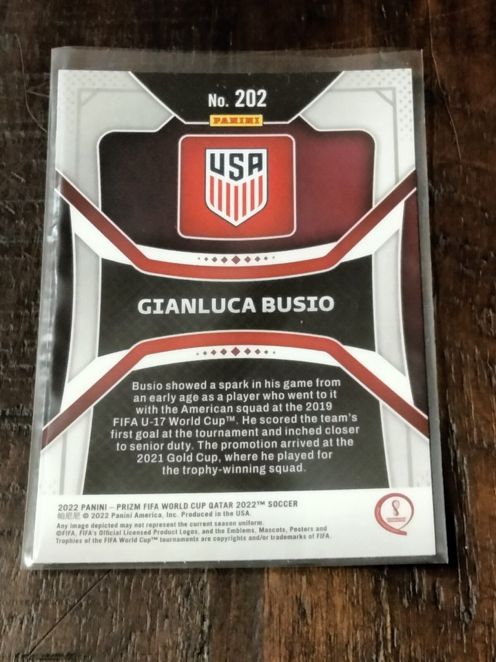 GIANLUCA BUSIO 2022 Panini PRIZM FIFA WORLD CUP QATAR 2022 ⚽ #202 ...