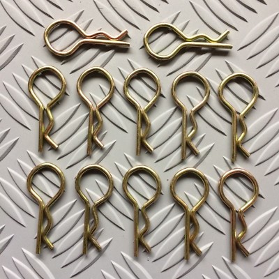 2mm x 25mm R Clips Zinc Plated x12 | eBay UK