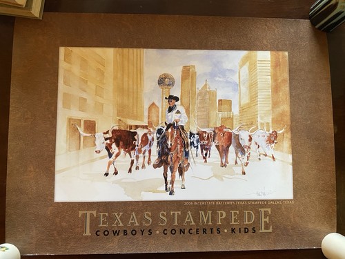 Texas Stampede Cowboys Buck Taylor Art Print Poster Dallas Cowboys | eBay