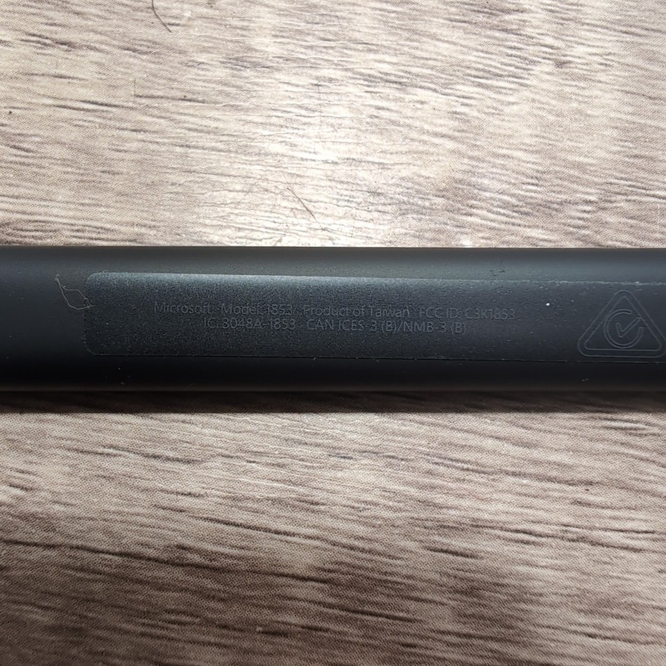 Microsoft Surface Slim Pen and Charger- Black (Model 1853) Tested and ...